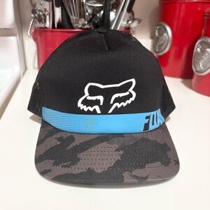 Fox | Accessories | Fox Racing Black Blue Camouflage Trucker Hat | Poshmark
